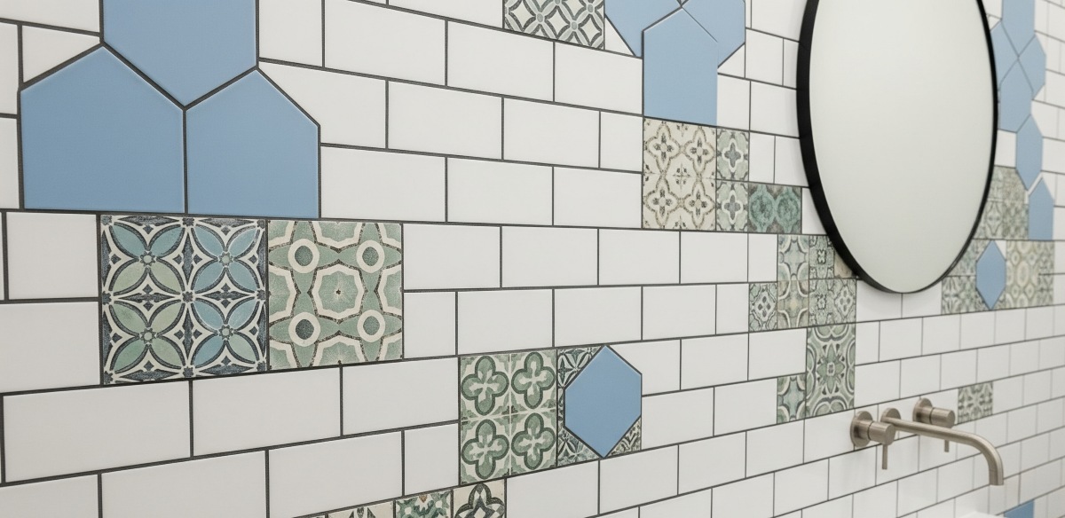 Mixing Subway Tiles with Other Tile Styles for a Custom Look