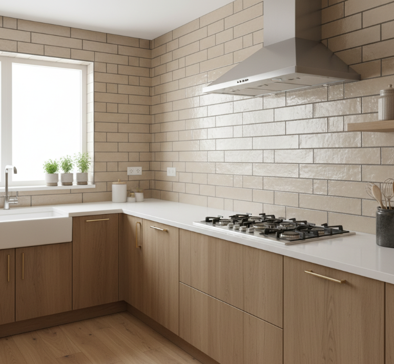 Subway Tiles Beige | Try Our $1 4x4 Tile Sample Now