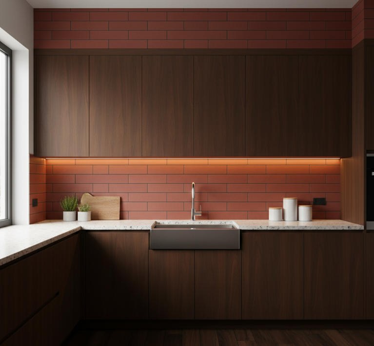 Red Subway Tile Backsplash |Try Our $1 Tile Sample Today