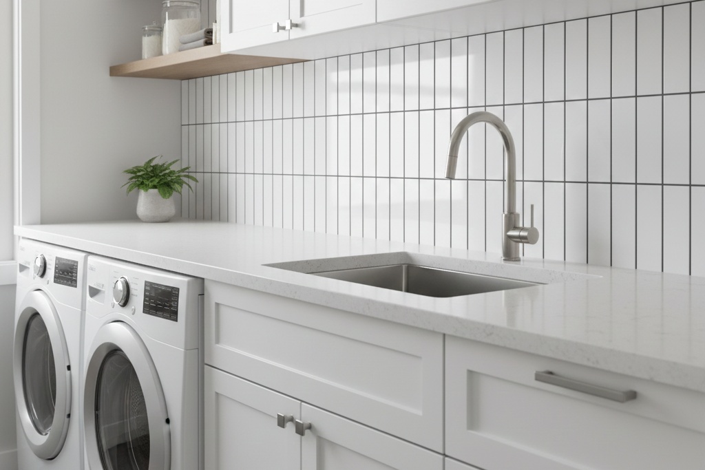 Laundry Room Tile: Practical and Pretty Subway Tile Uses