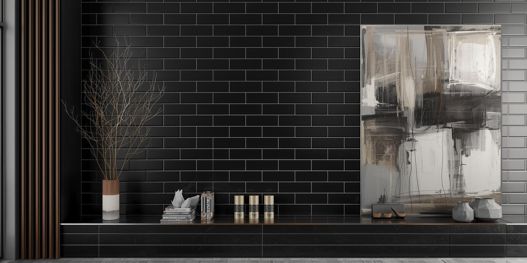 Subway Tiles Black Matte | Try Our $1 4x4 Tile Sample