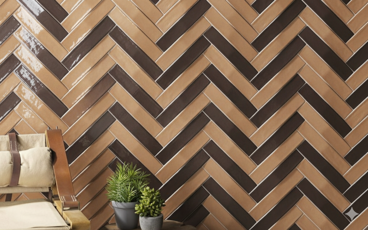 Herringbone 3x12 Subway Tile | Get A $1 Tile Sample