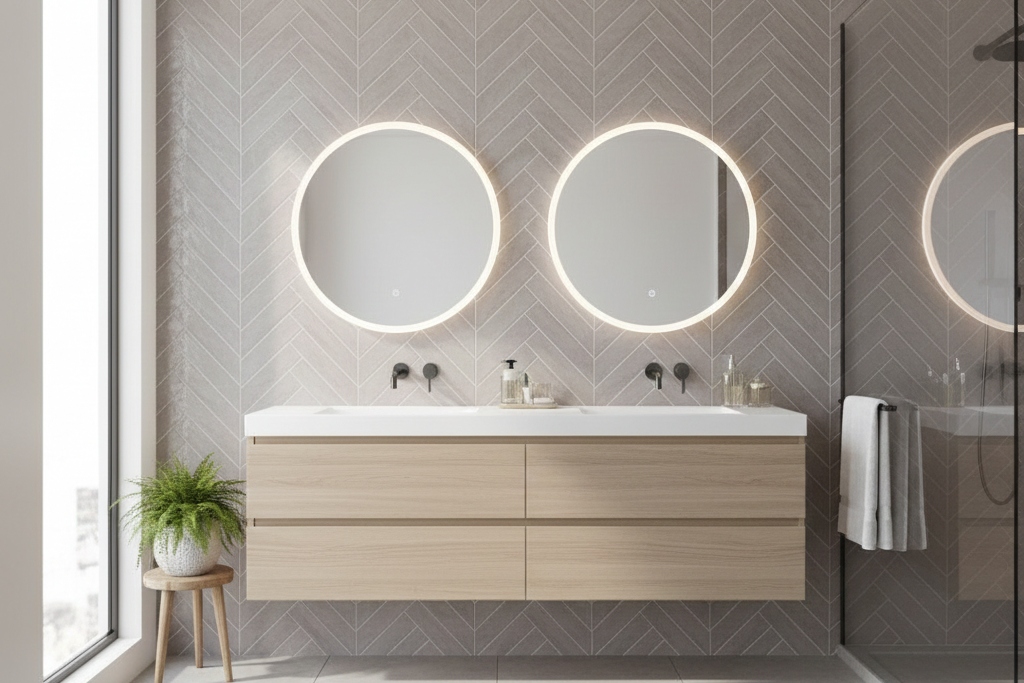 Cement Look Subway Tiles For Bathroom | Get A $1 Tile Sample