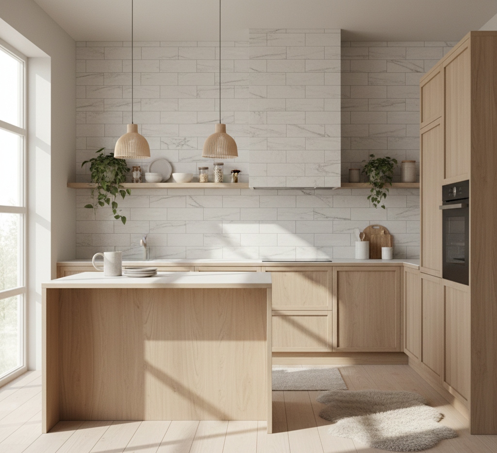 Limestone Look Subway Tiles For Backsplash | Get A $1 Sample