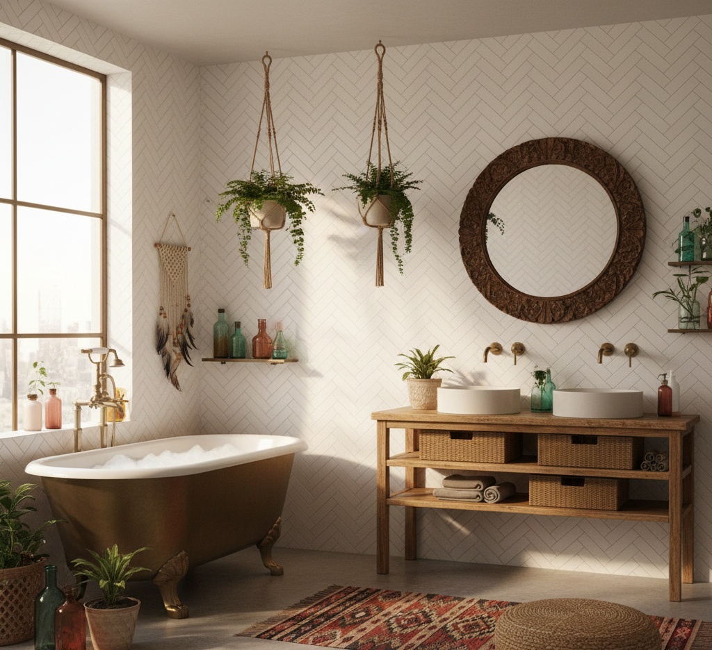 Fabric Look Subway Tiles For Showers | Get A $1 Tile Sample