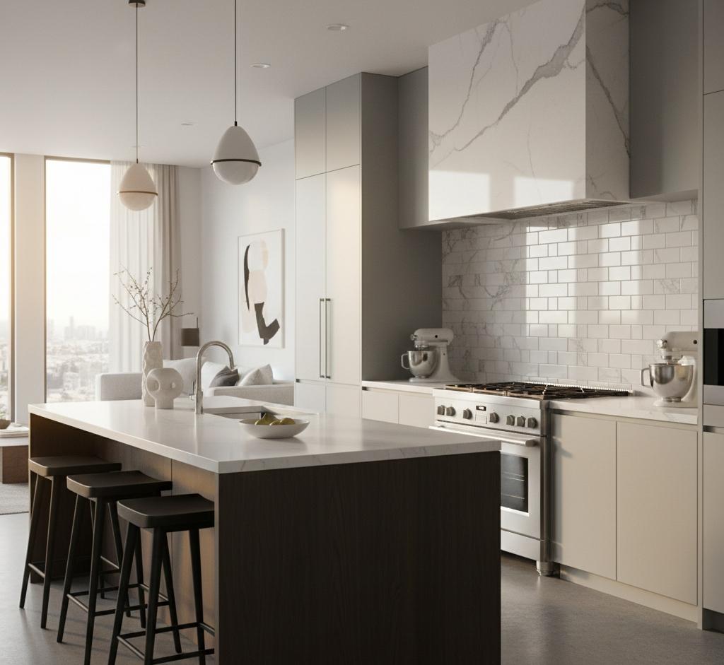 Marble-Look Subway Tiles For Elegant Interiors