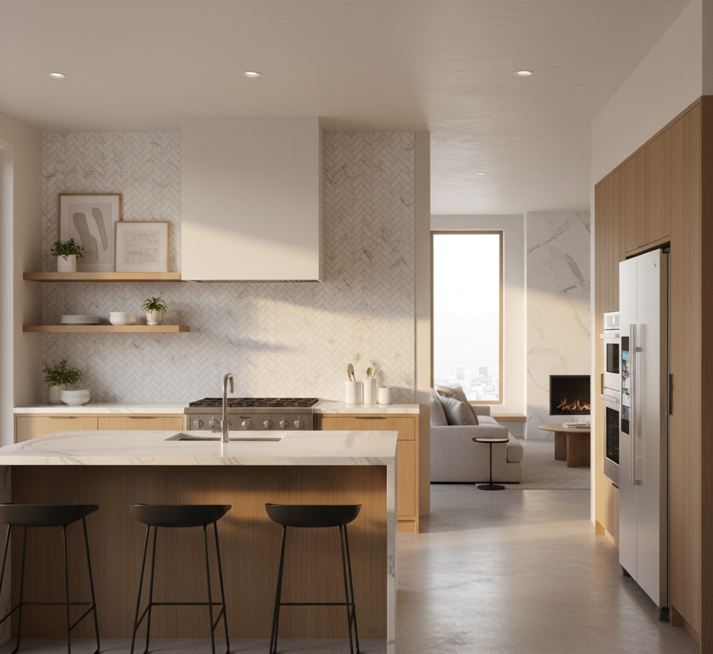 Stone Look Subway Tiles Backsplash | Get A $1 Tile Sample