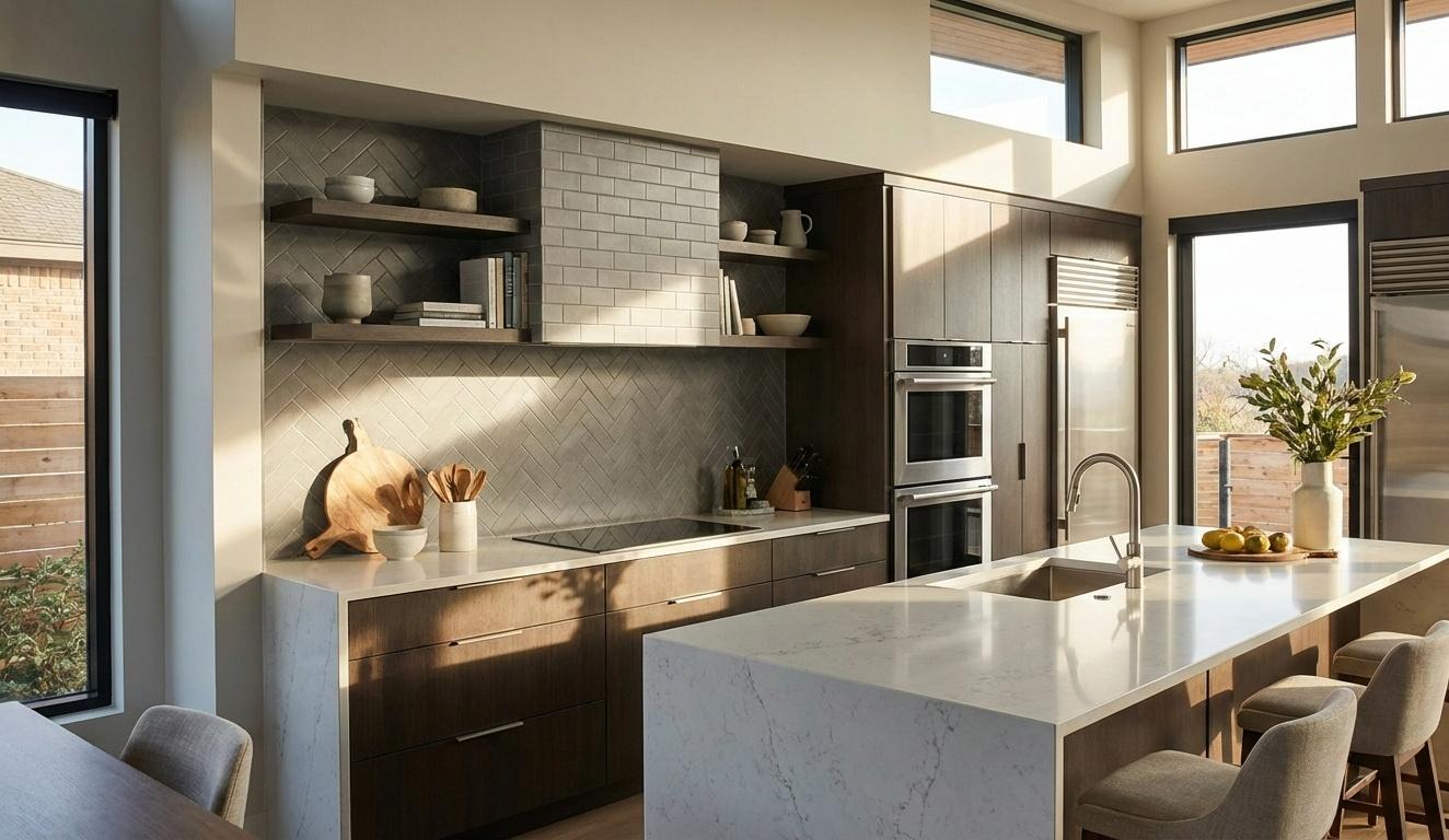 Quartz-Inspired Subway Tiles For Modern Spaces