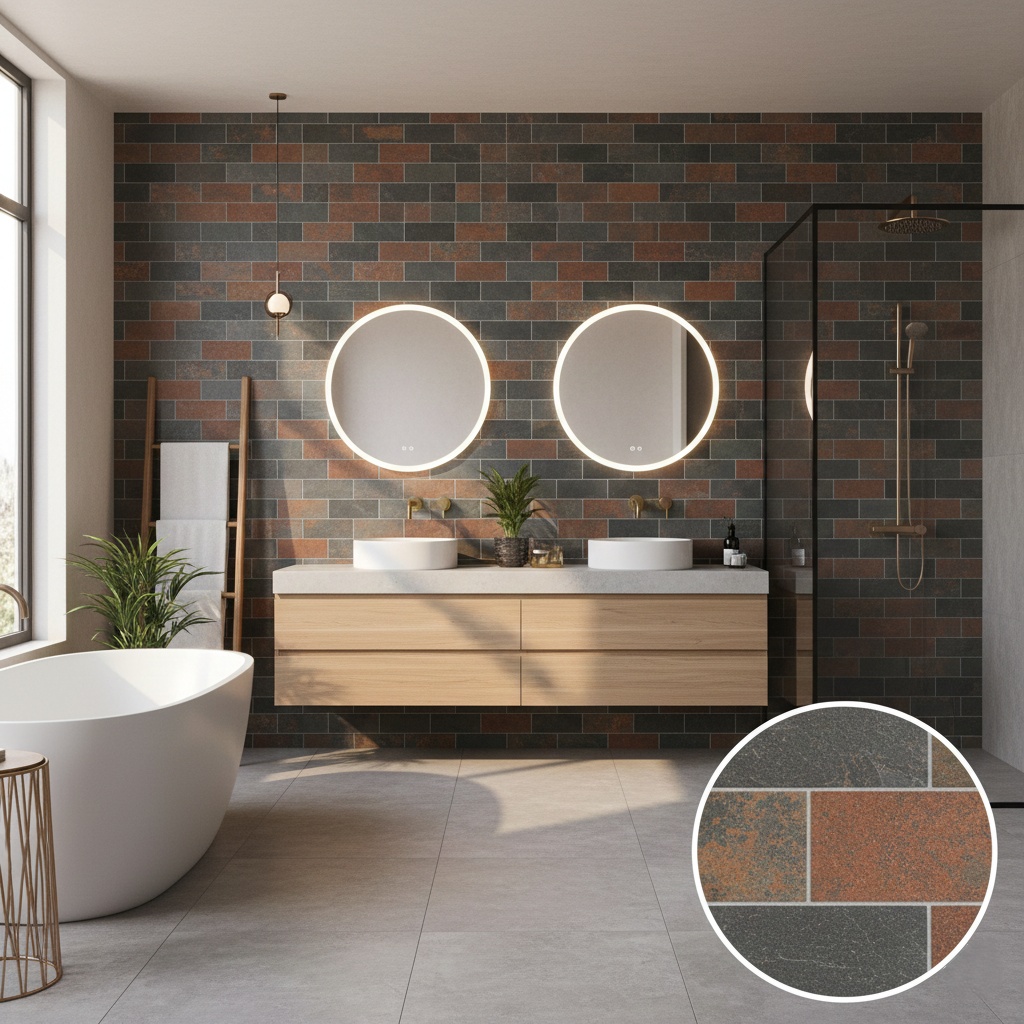 Slate Look Subway Tiles For Showers | Try Our $1 Tile Sample