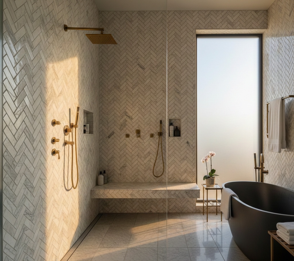 Stone Look Subway Tiles For Showers | Get A $1 Tile Sample