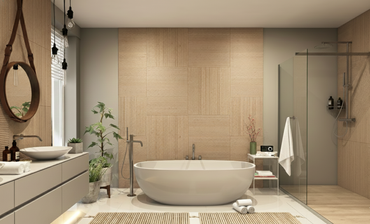 Wood Look Subway Tiles For Wet Rooms | Try Our $1 Sample