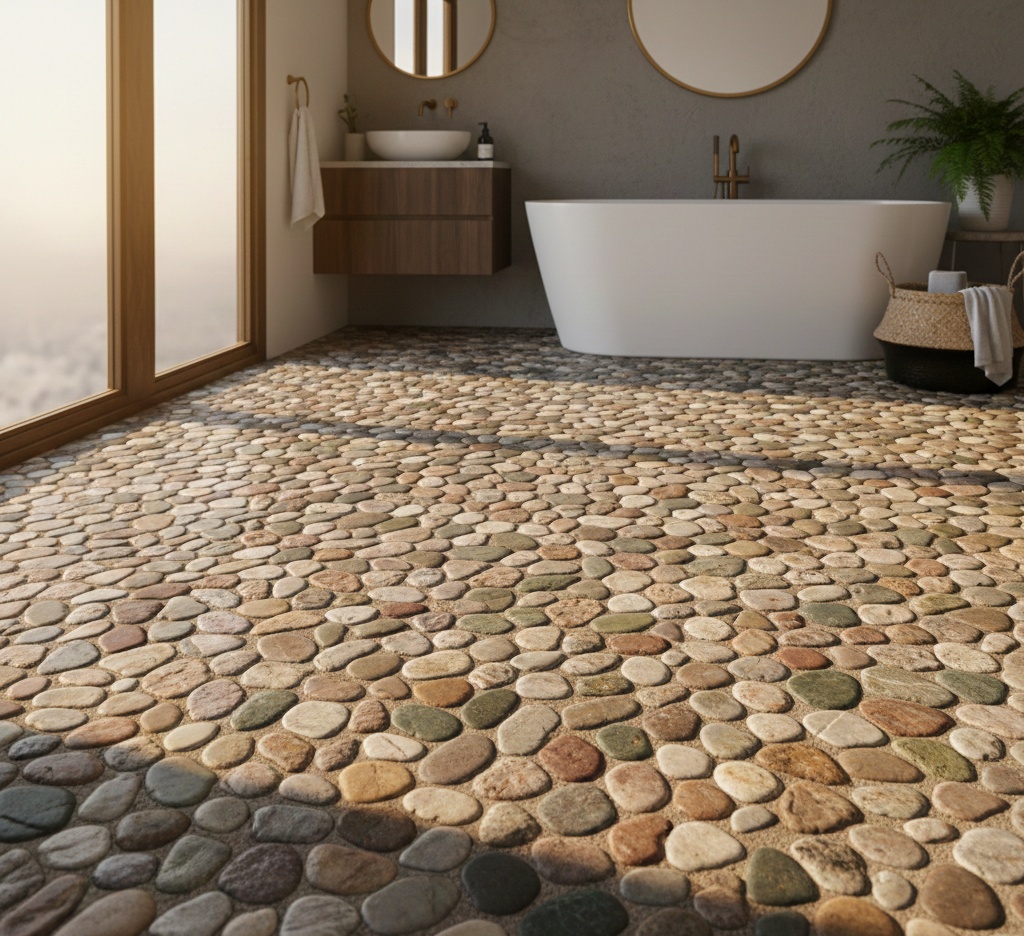 Pebbles Natural Stone Mosaic Tile | Try Our $1 Tile Sample