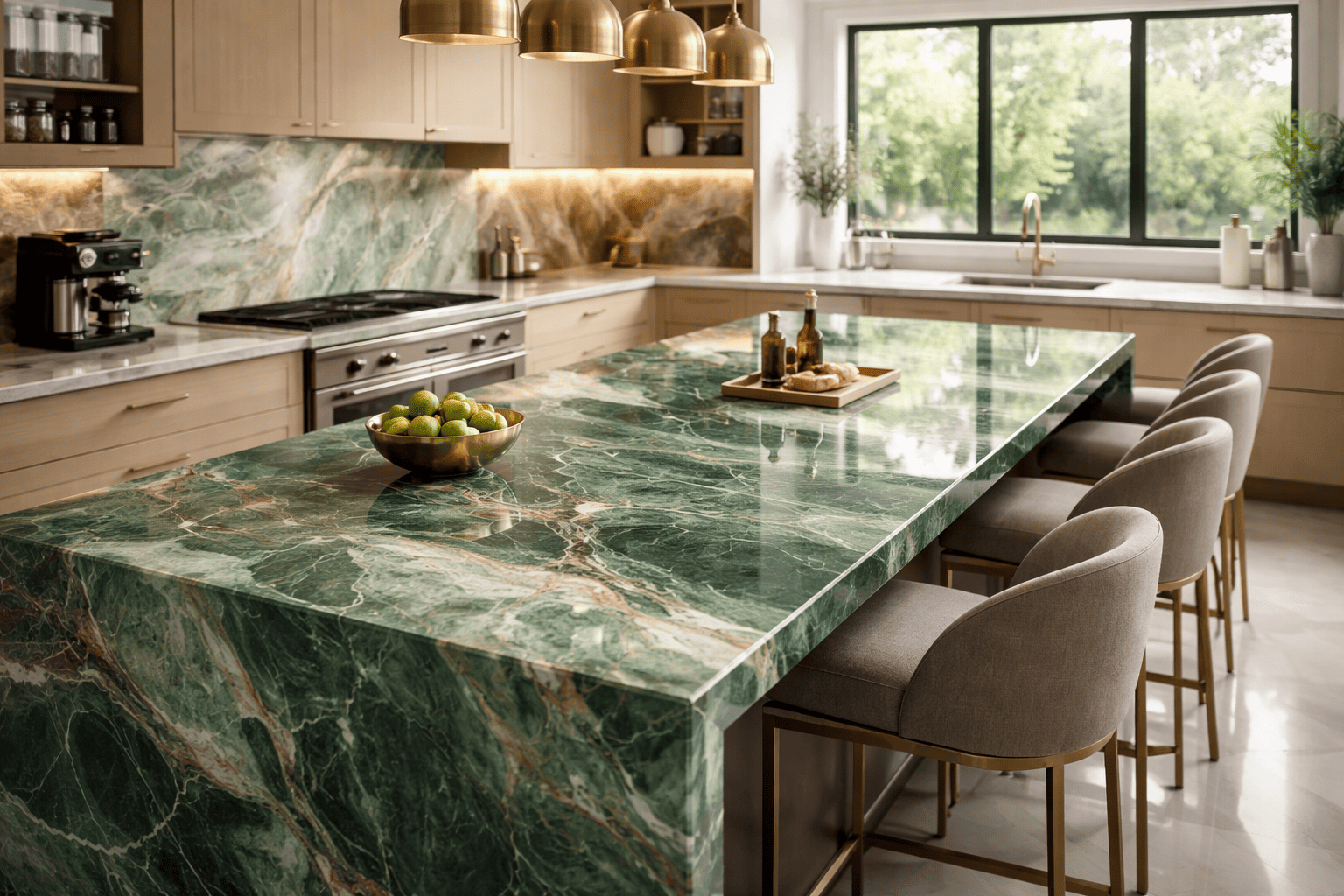 Green Marble Countertop | Browse Slabs in Stock Now