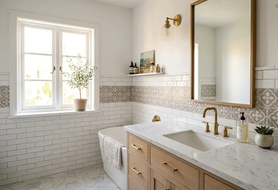 Porcelain Tile Backsplash | Get A $1 Tile Sample Today